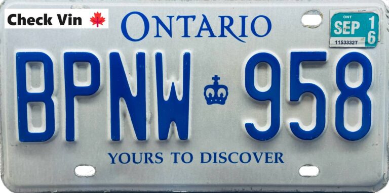 License Plate Check - Check Vin Canada